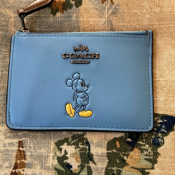 Coach | Accessories | Disney Coach Id Zip Card Holder | Poshmark